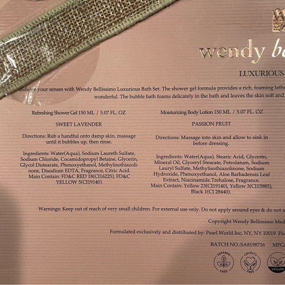 Wendy Bellissimo | Bath & Body | Wendy Bellissimo Luxurious Bath Bath ...